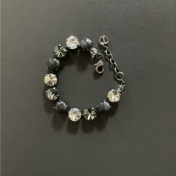 Sabika | Jewelry | Sabika Black Diamond And Crystal Bracelet | Poshmark